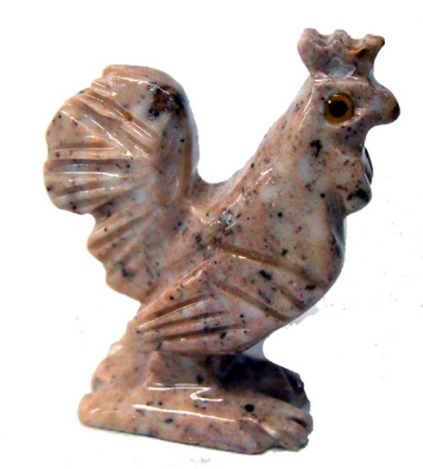 Stone Animals From Peru-Rooster - Driftstone Pueblo - Wholesale
