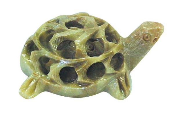 4" Turtle Soapstone Undercut Animals - Driftstone Pueblo - Wholesale