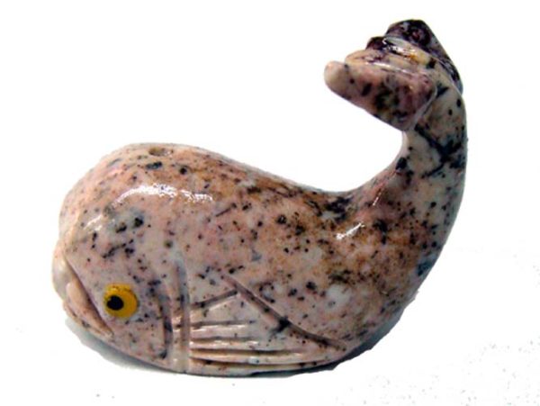Stone Animals From Peru-Whale - Driftstone Pueblo - Wholesale