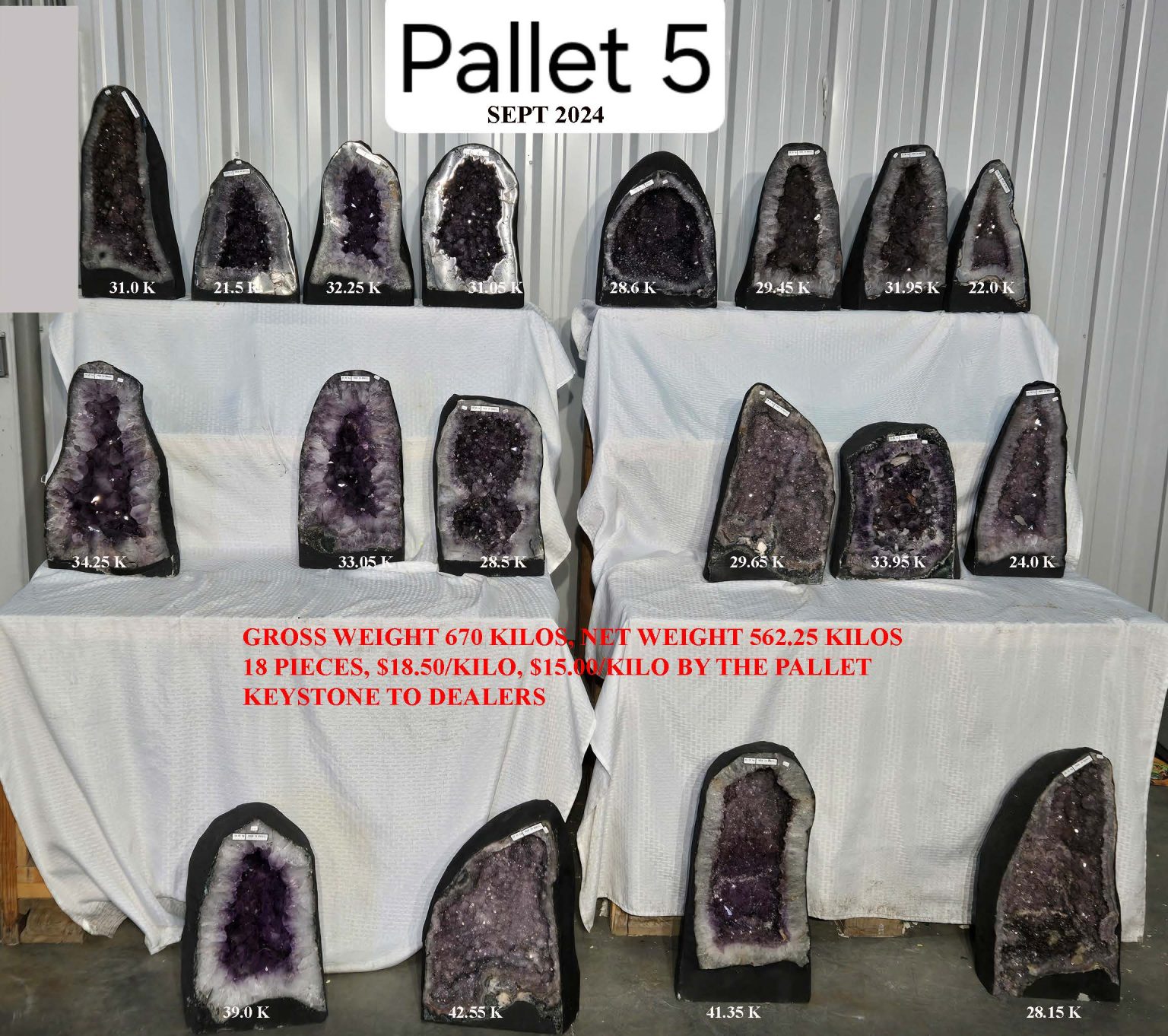 Amethyst Pallet #5 Sept 2024 - Driftstone Pueblo - Wholesale